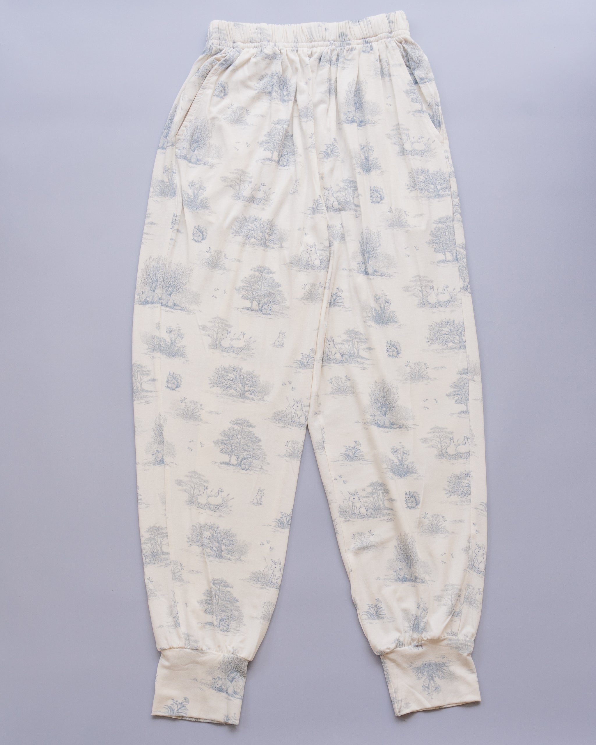 Woman's Boo Long Pants in Secret Garden Blue